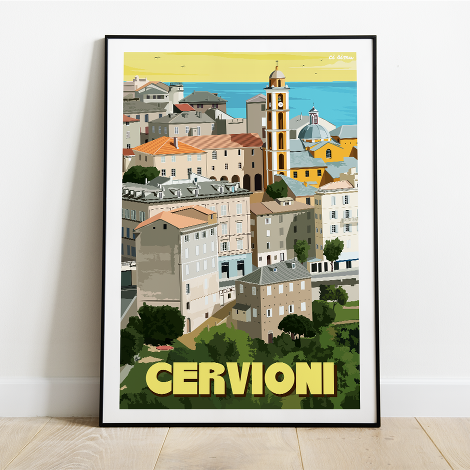 Poster Corse Ci Simu - Collection "In paese"