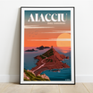 Poster Corse Ajaccio - Affiche AIACCIU Sanguinari – Ci Simu